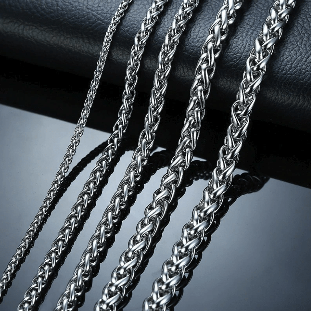 Colar em aço inoxidável 316 alta qualidade de 3mm a 7mm de largura